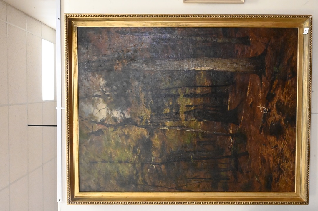 Roswell Morse Shurtleff | Interior forest scene | MutualArt