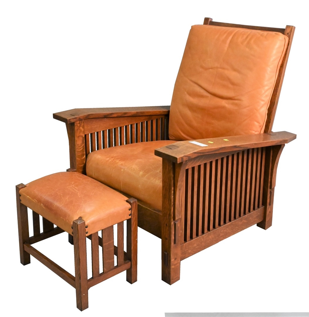 WARREN HILE | Morris Chair and Ottoman | MutualArt