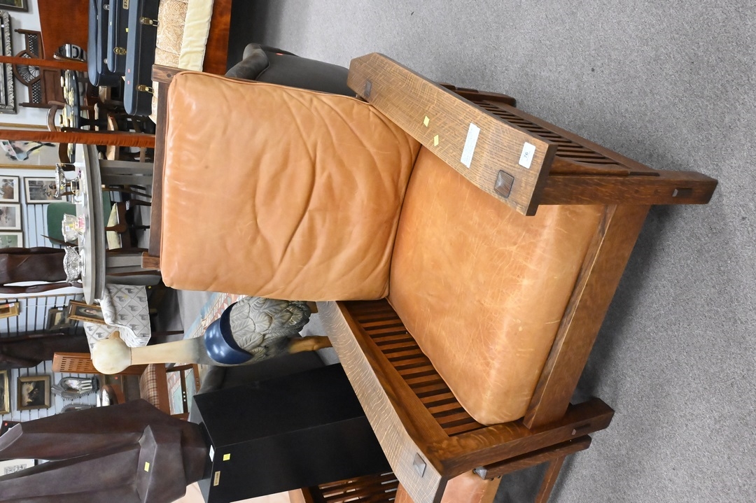 WARREN HILE | Morris Chair and Ottoman | MutualArt