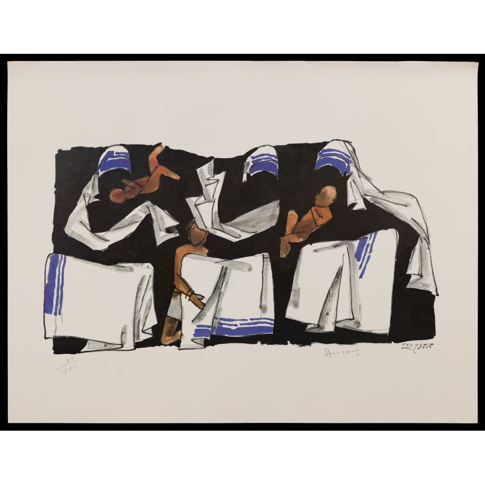 Maqbool Fida Husain | Mother Teresa Photolithograph Portfolio (1980 ...