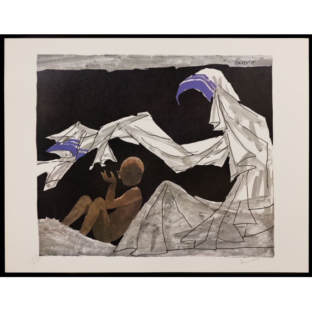 Maqbool Fida Husain | Mother Teresa Photolithograph Portfolio (1980 ...