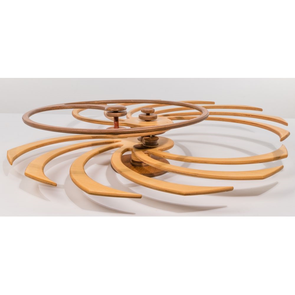 David Roy | Kinetic Wood Wall Sculpture (1987) | MutualArt