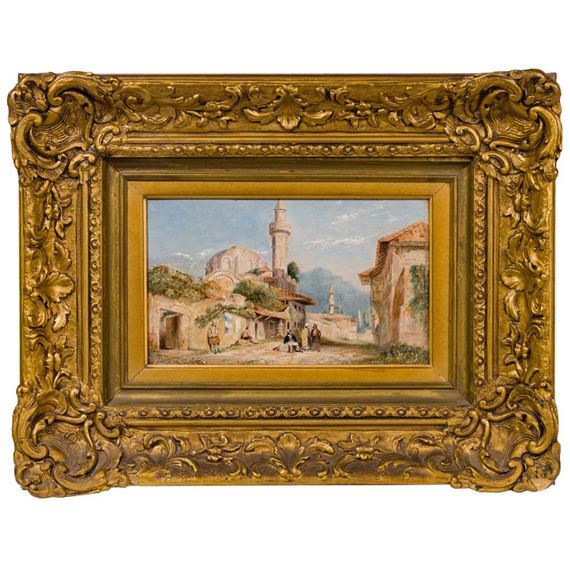 Clarkson Frederick Stanfield | depicting a Mediterranean village scene ...