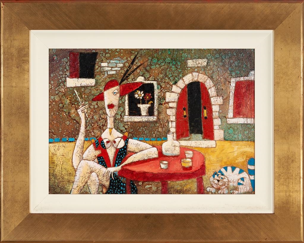 Franco Anselmi | The Smoking and Drinking Lady | MutualArt