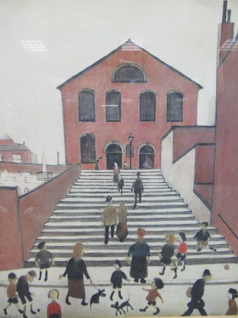 Laurence Stephen Lowry | The Old Church and Steps | MutualArt