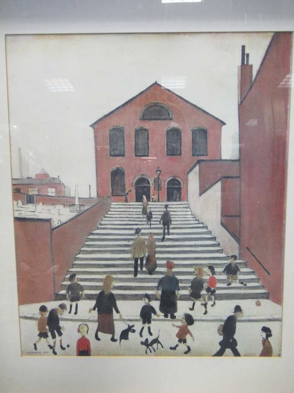 Laurence Stephen Lowry | The Old Church and Steps | MutualArt