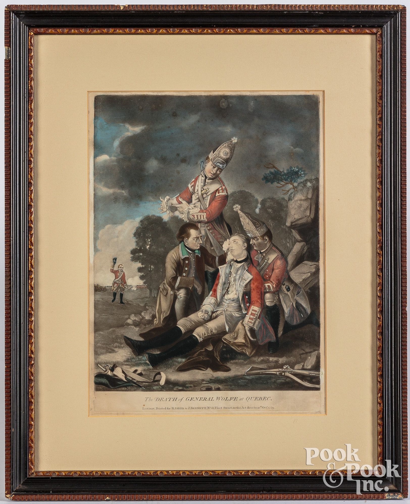 Robert Sayer & John Bennett | The Death of General Wolfe at Quebec ...