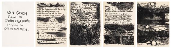 Colin McCahon | Van Gogh - Poems by John Caselberg, plate 1 (1957 ...