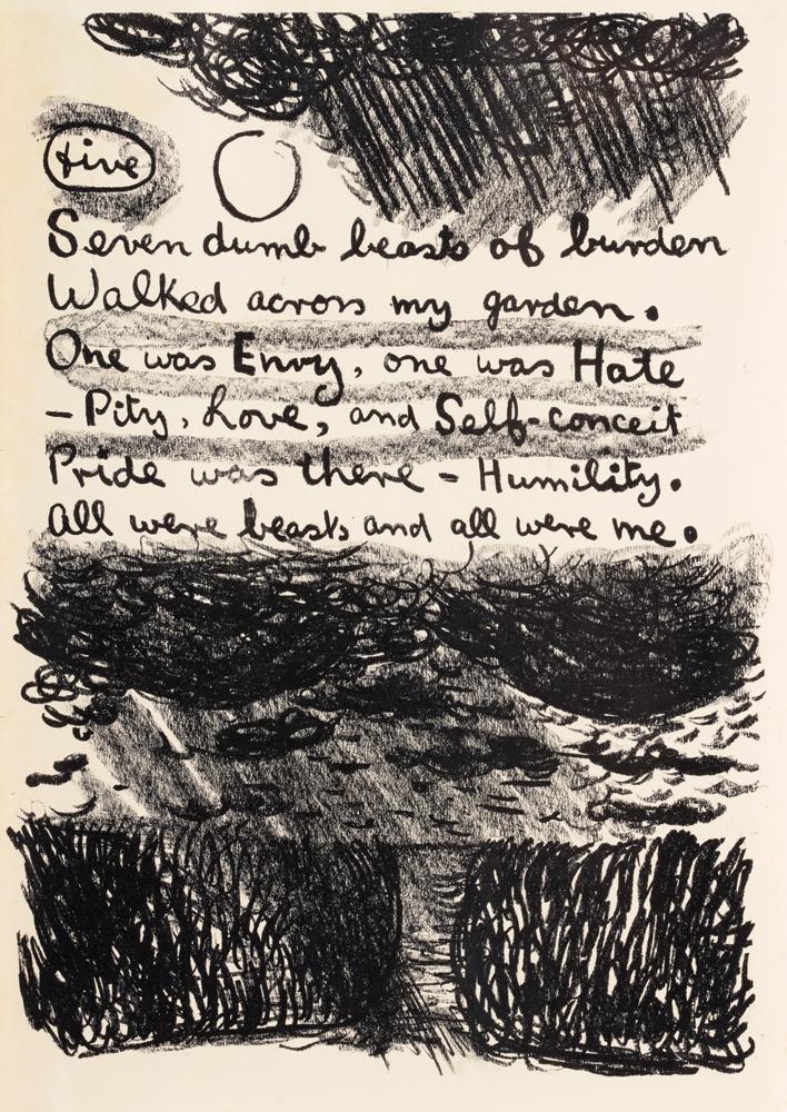 Colin McCahon | Van Gogh - Poems by John Caselberg, plate 1 (1957 ...