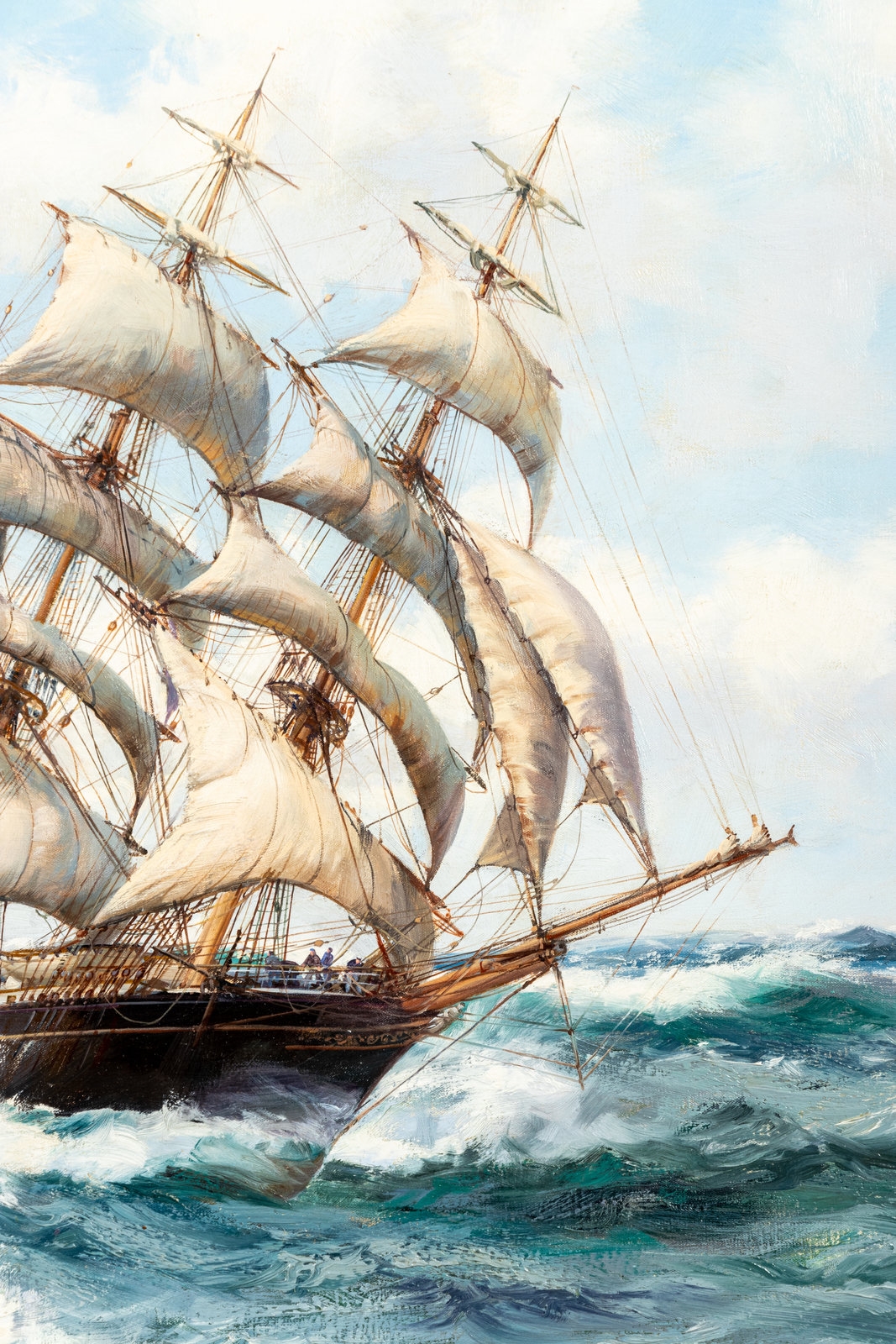 Montague Dawson | In the Trough of the Waves | MutualArt
