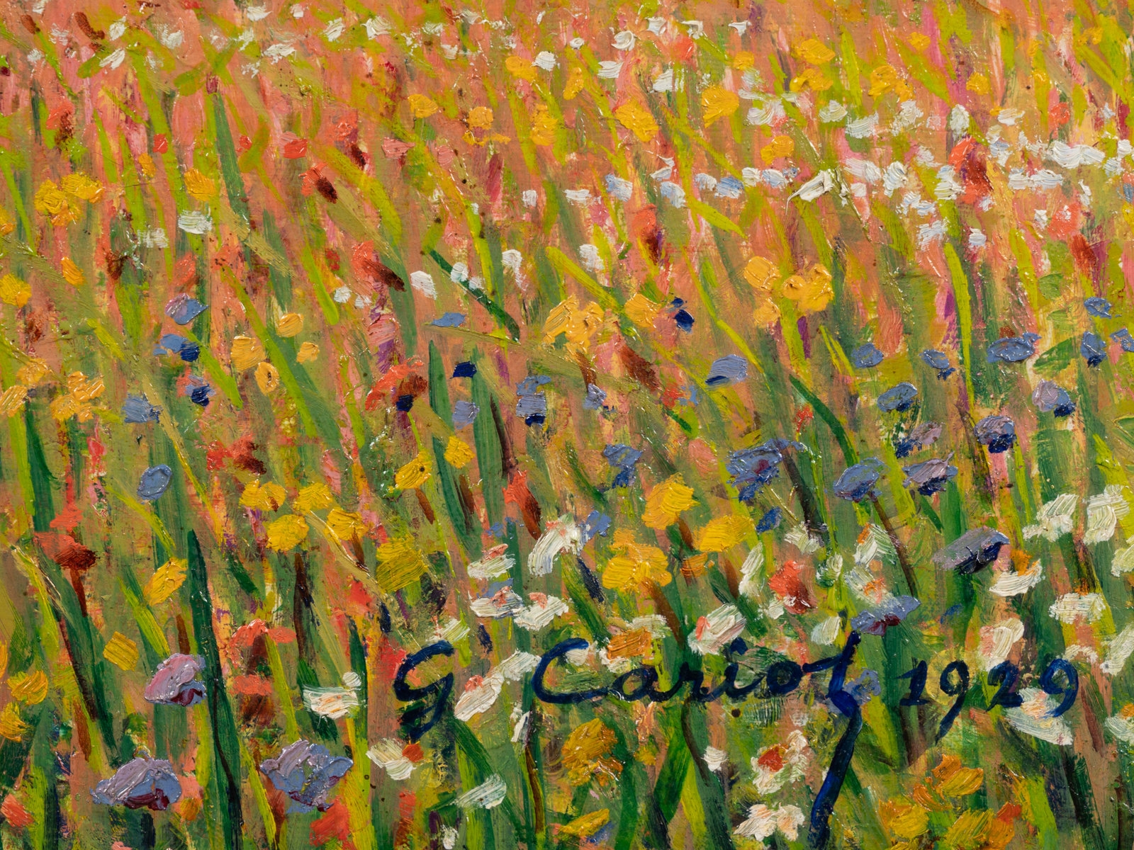 Gustave Cariot | Paysage de Rhénanie aux Champs Fleuris (1929) | MutualArt