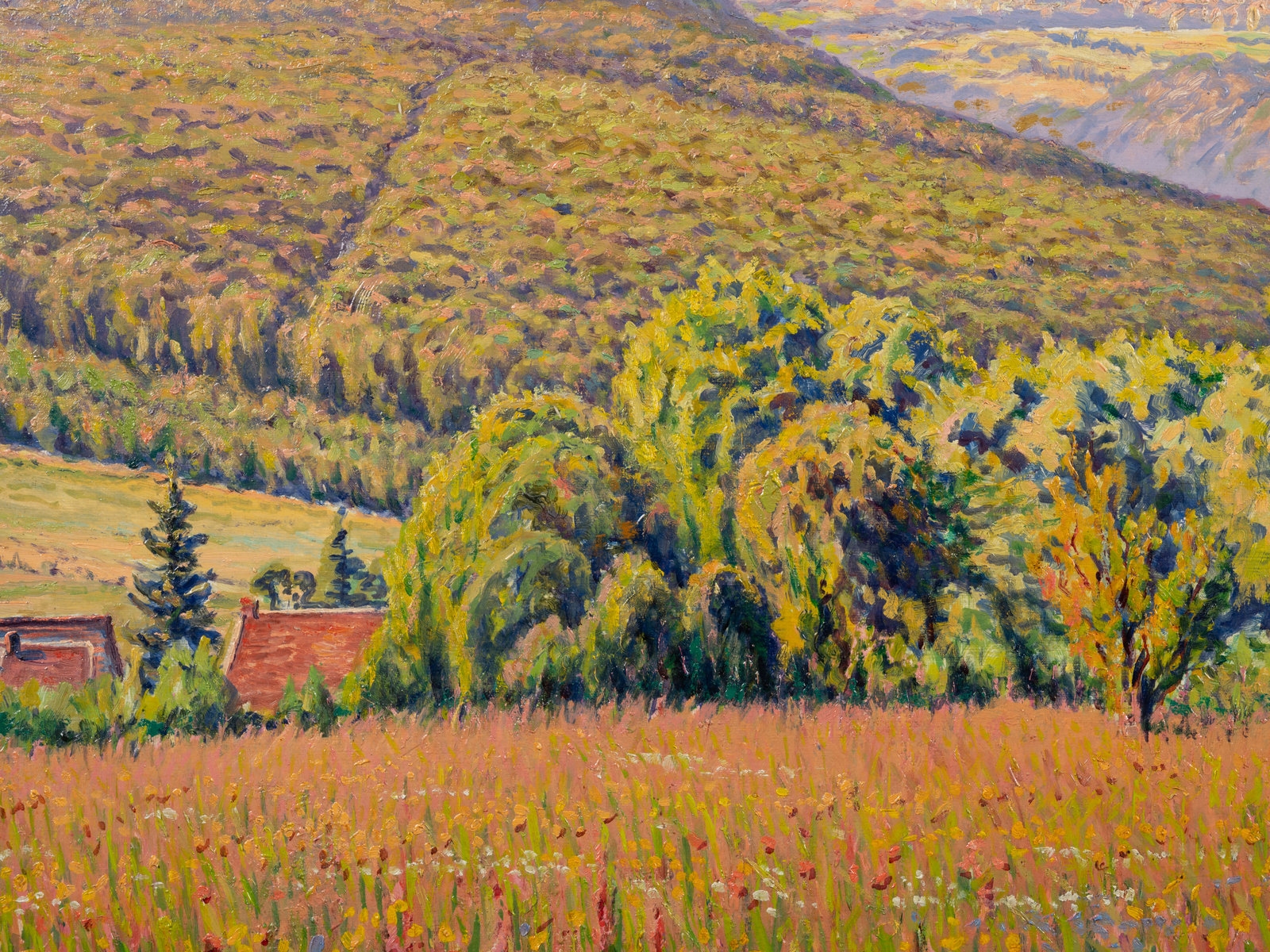 Gustave Cariot | Paysage de Rhénanie aux Champs Fleuris (1929) | MutualArt