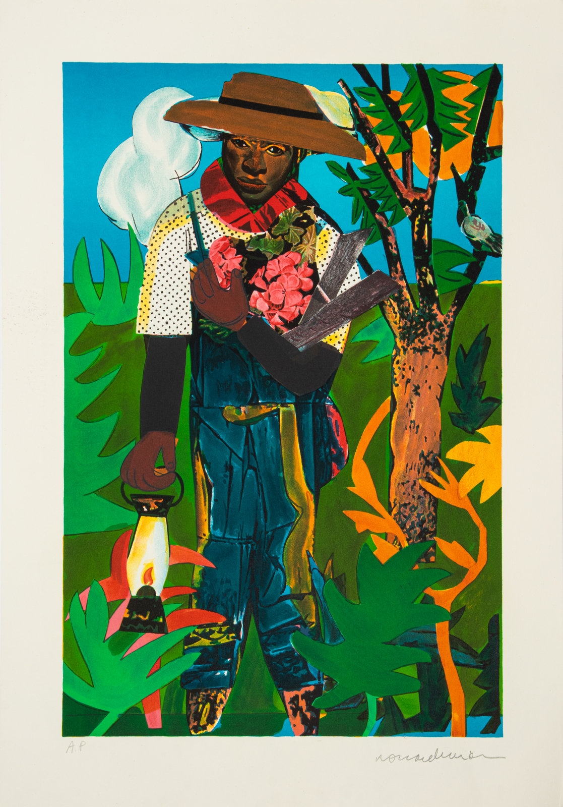 Romare Bearden | The Lantern (1979) | MutualArt