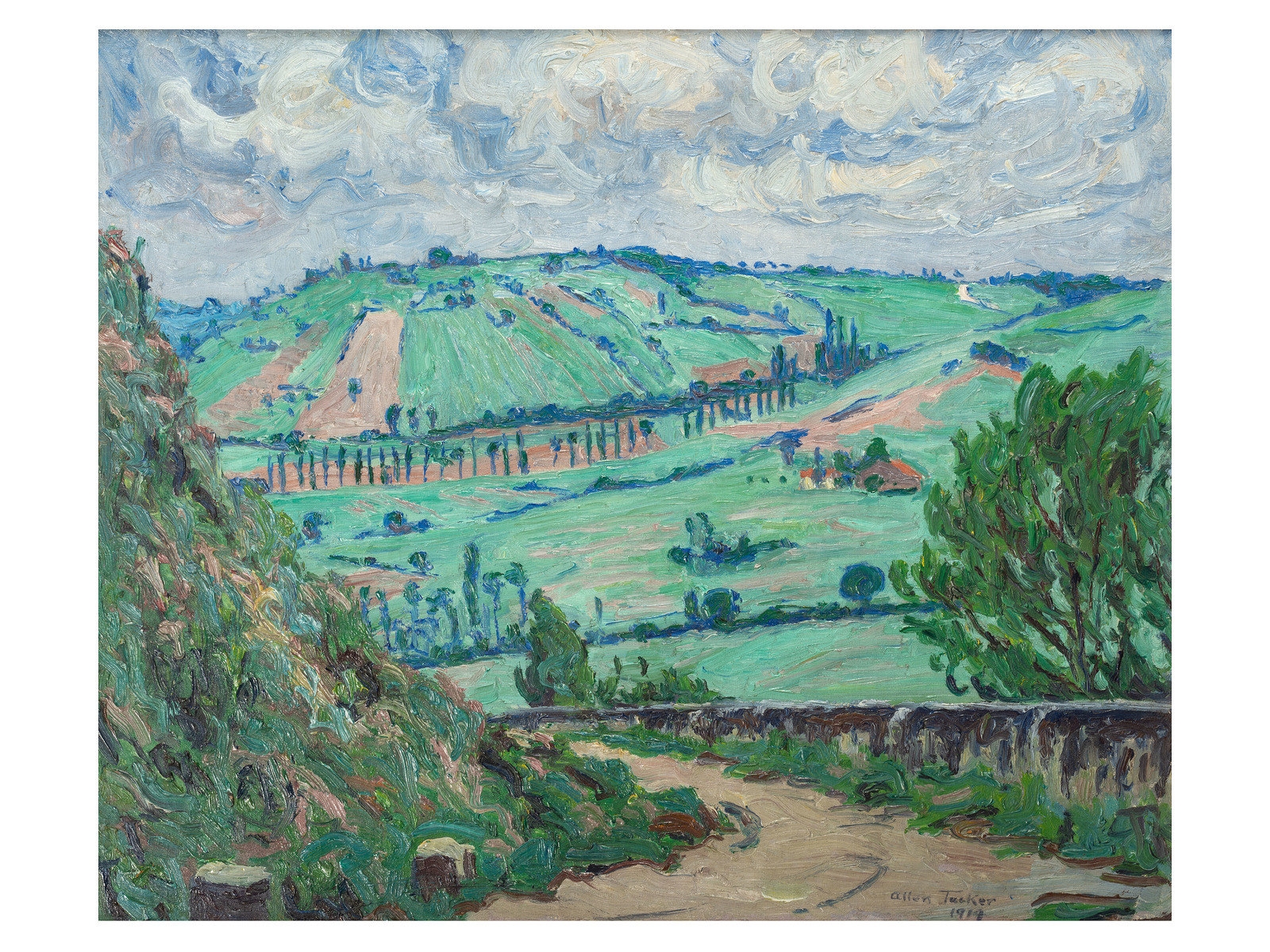 Allen Tucker | Haystacks (1920) | MutualArt