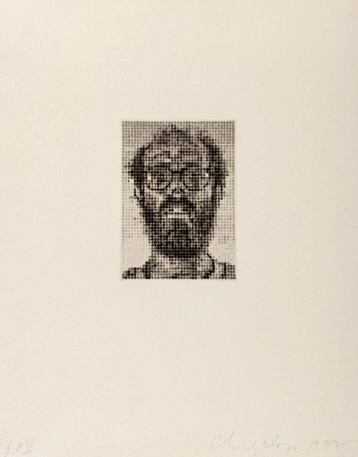 Chuck Close | Self Portrait (1992) | MutualArt