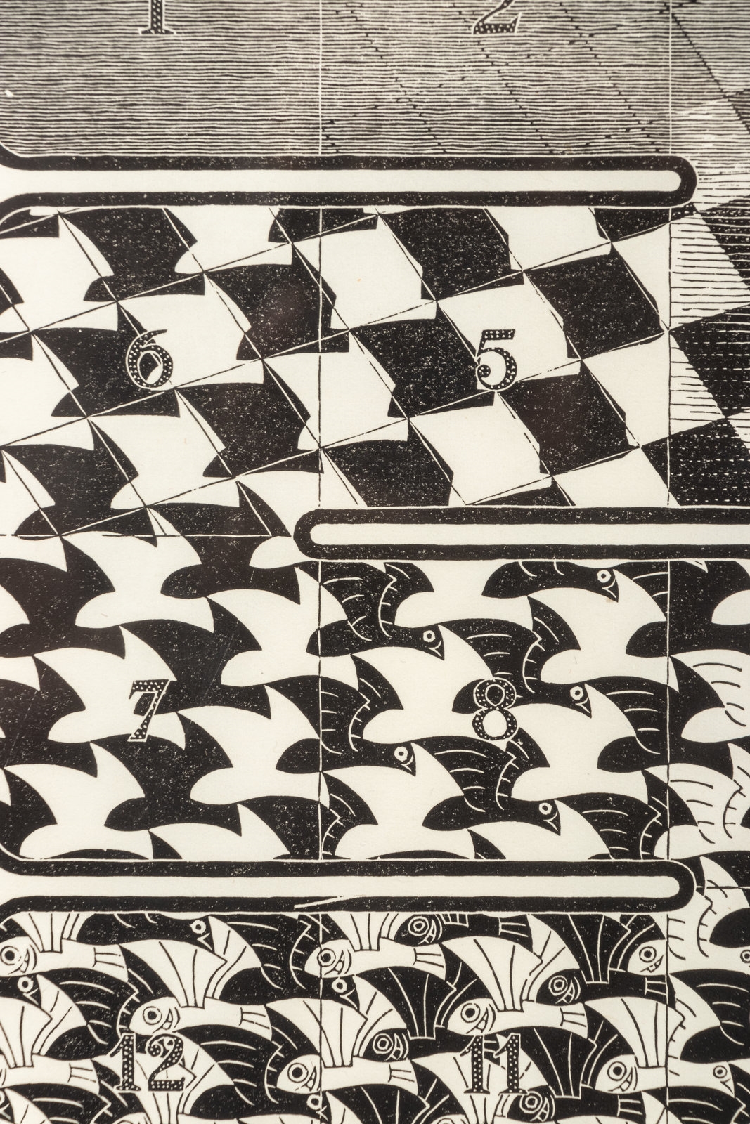 Maurits Cornelis Escher | Regular Division of the Plane I-VI (the complete set of six proofs ...