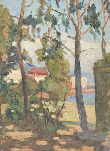 Jean-baptiste Bassoul | Vue d'Ajaccio depuis le parc Berthault. (1875 ...