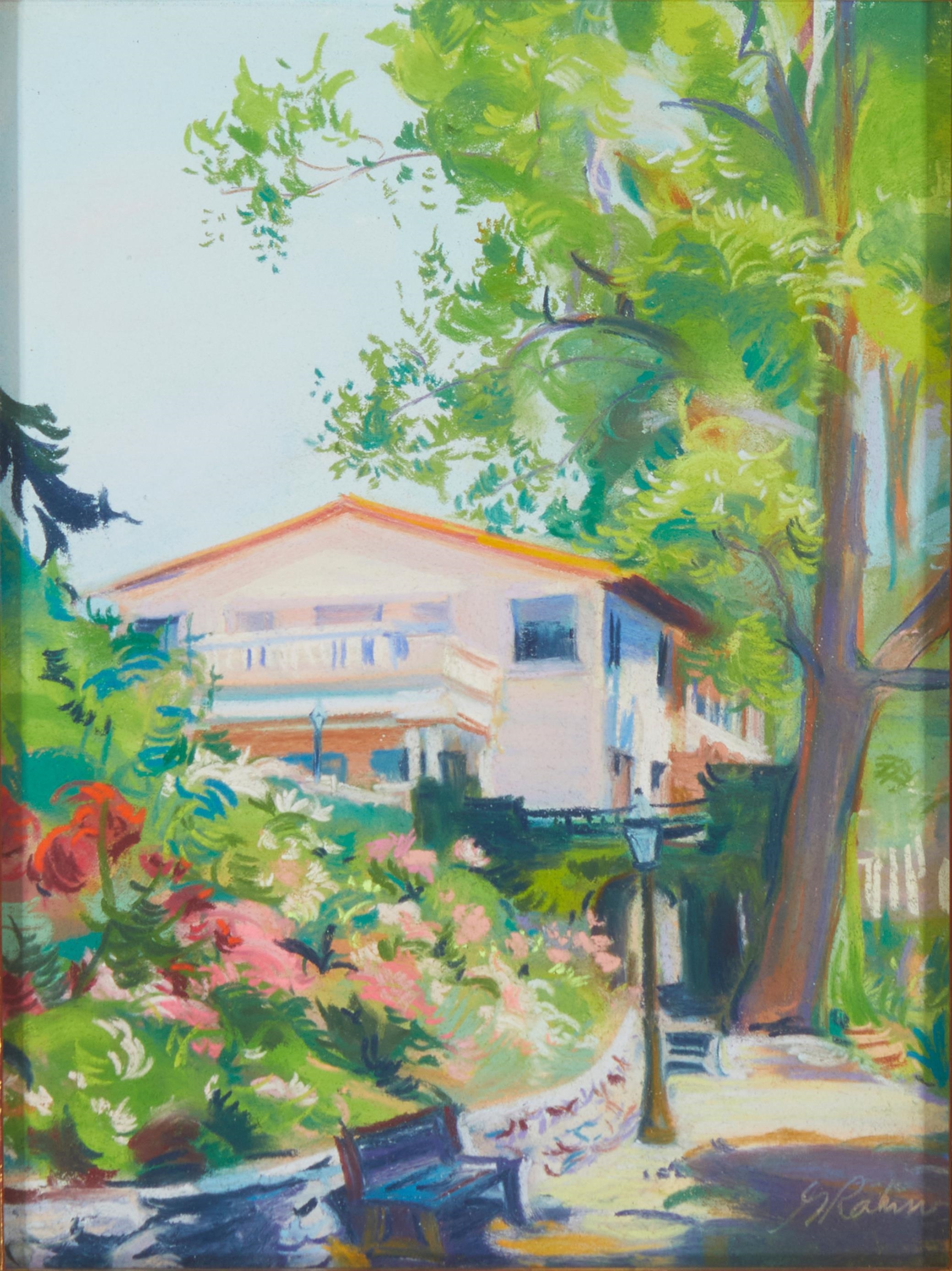 Gerald Rahm | Three gardens with architectural views | MutualArt