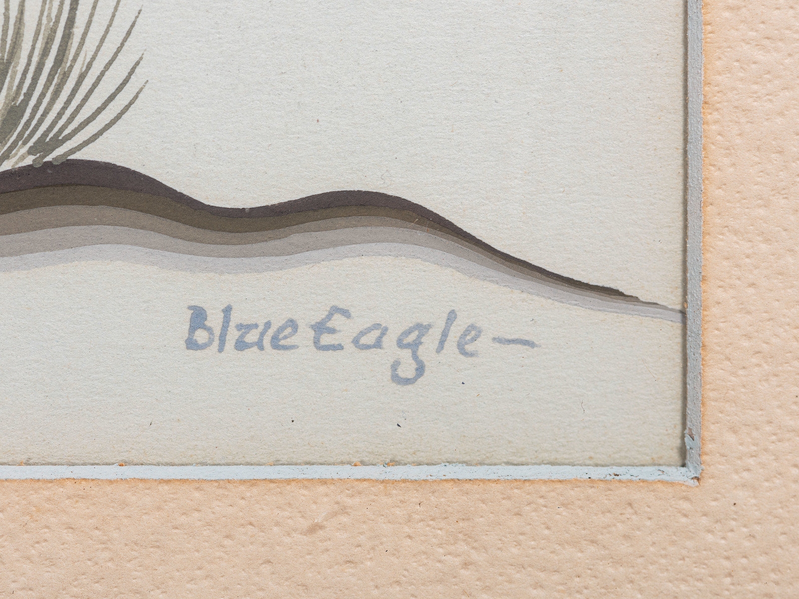 Acee Blue Eagle | Blue Deer + Tree | MutualArt