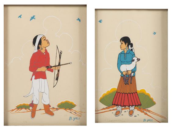 Beatien Yazz | pair of portraits | MutualArt