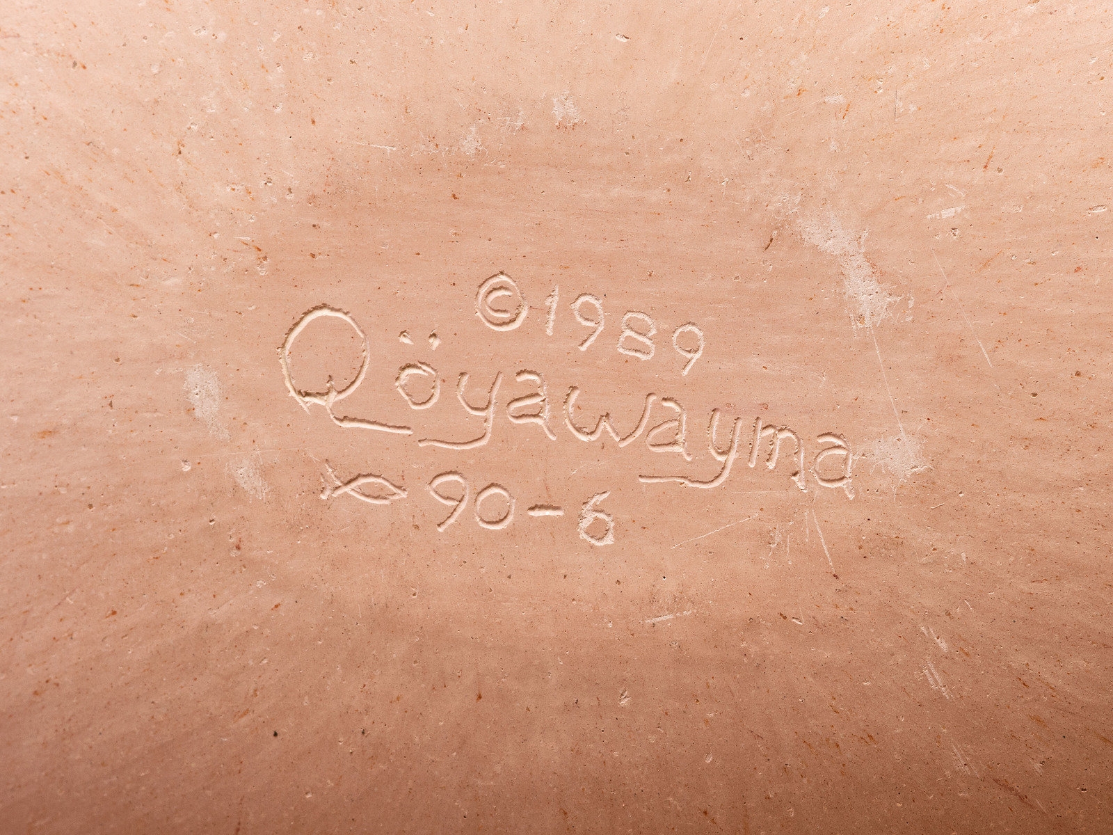 Al Qoyawayma | Buffware Pottery Canteen (1989) | MutualArt