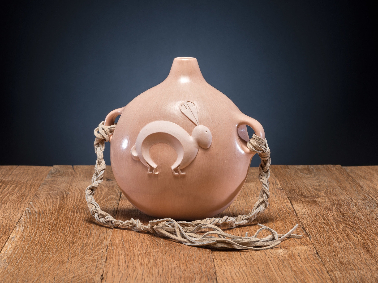 Al Qoyawayma | Buffware Pottery Canteen (1989) | MutualArt