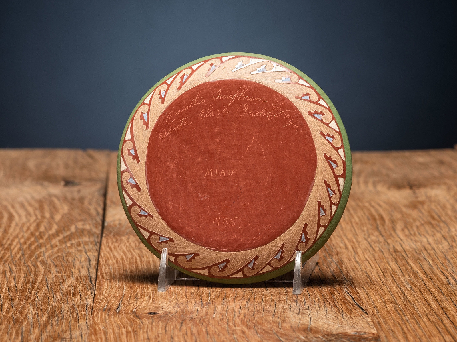 Camilio Sunflower Tafoya | Redware Sgraffito Pottery | MutualArt