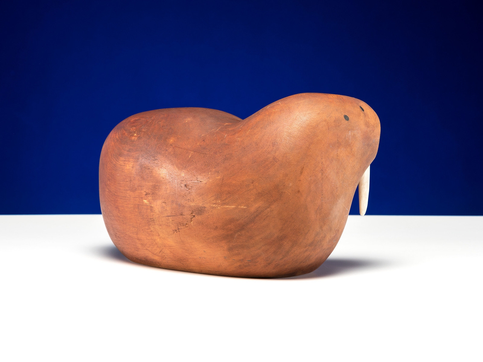 Melvin Olanna | Wooden Walrus Sculpture (1968) | MutualArt
