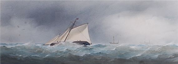 Henry Edward Spernon Tozer | - Pair; Shipping in choppy seas | MutualArt