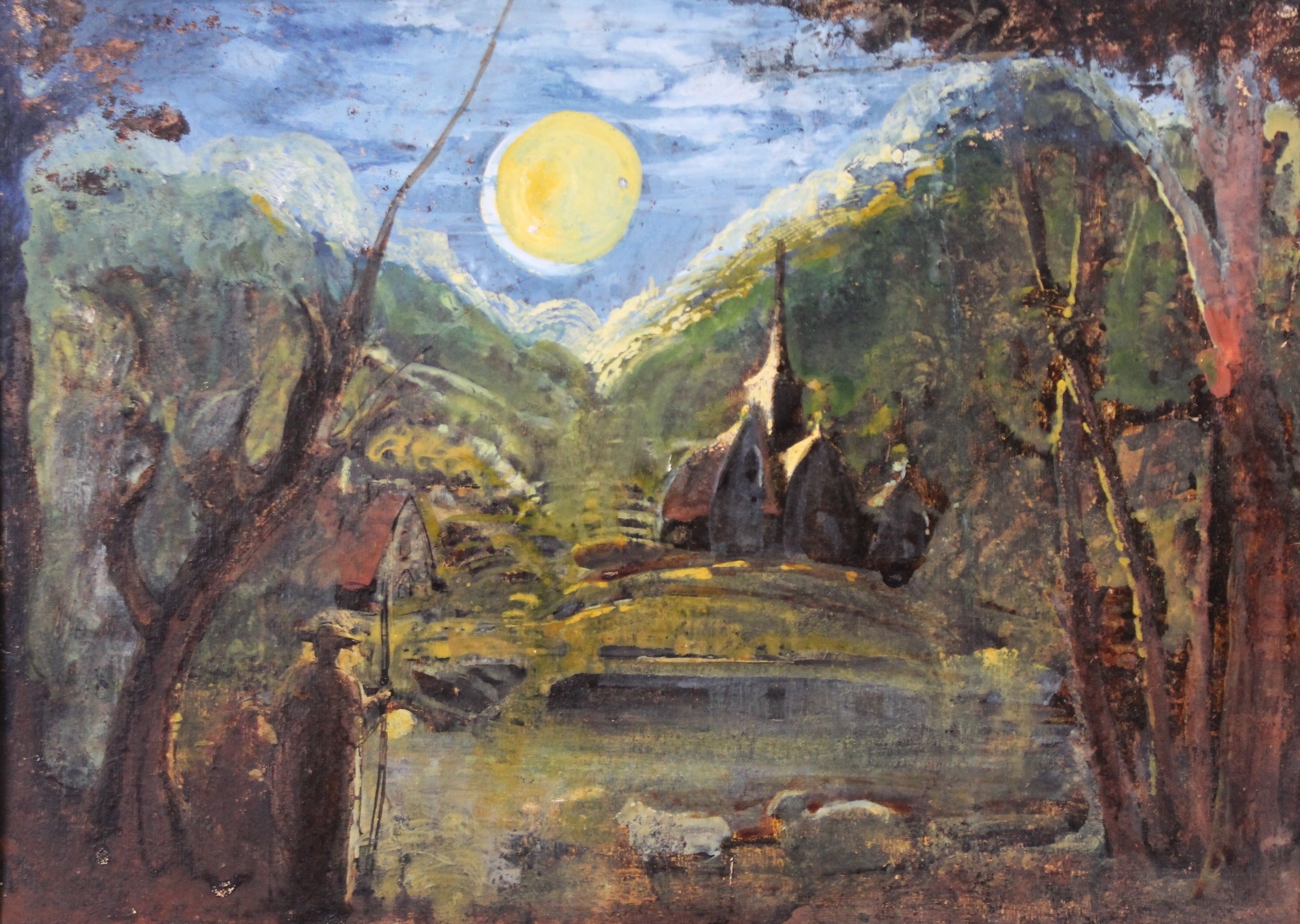 Samuel Palmer | - River landscape | MutualArt