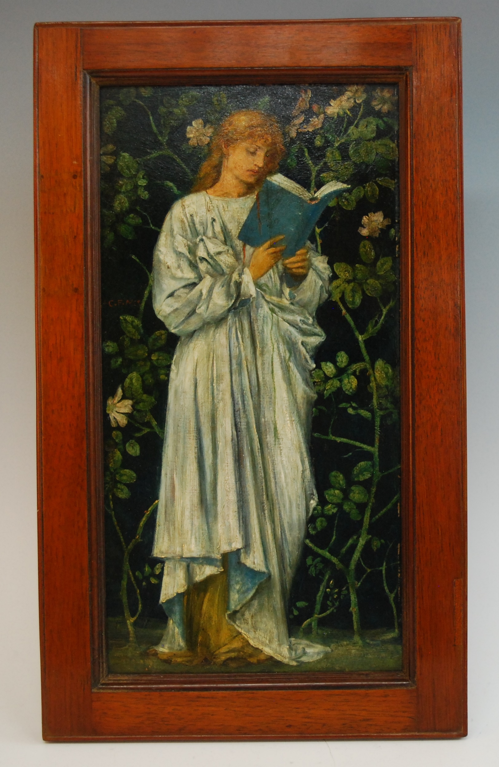 Charles Fairfax Murray | - Pair; Woman in white robes reading | MutualArt