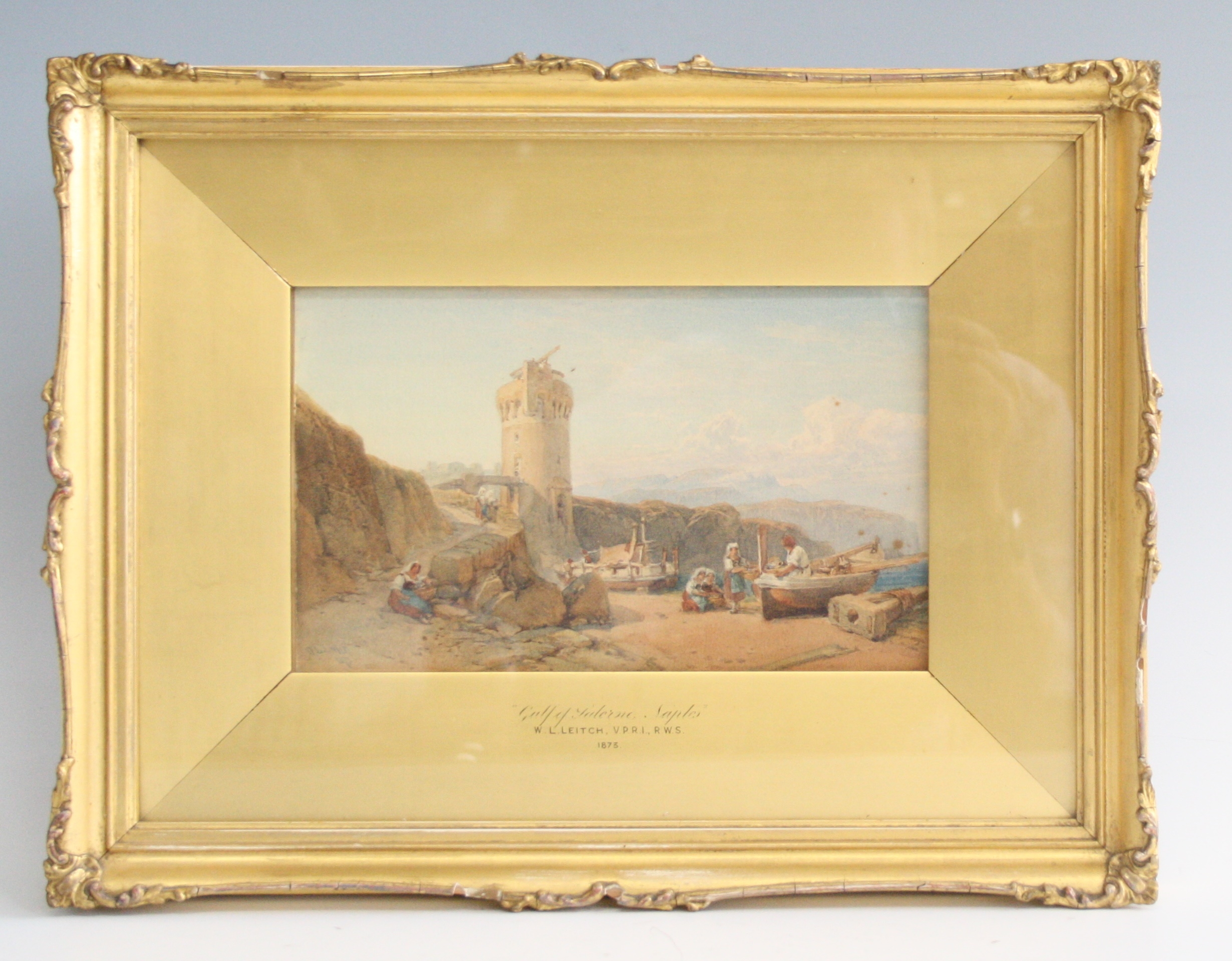 William Leighton Leitch | - Gulf of Salerno (1873) | MutualArt