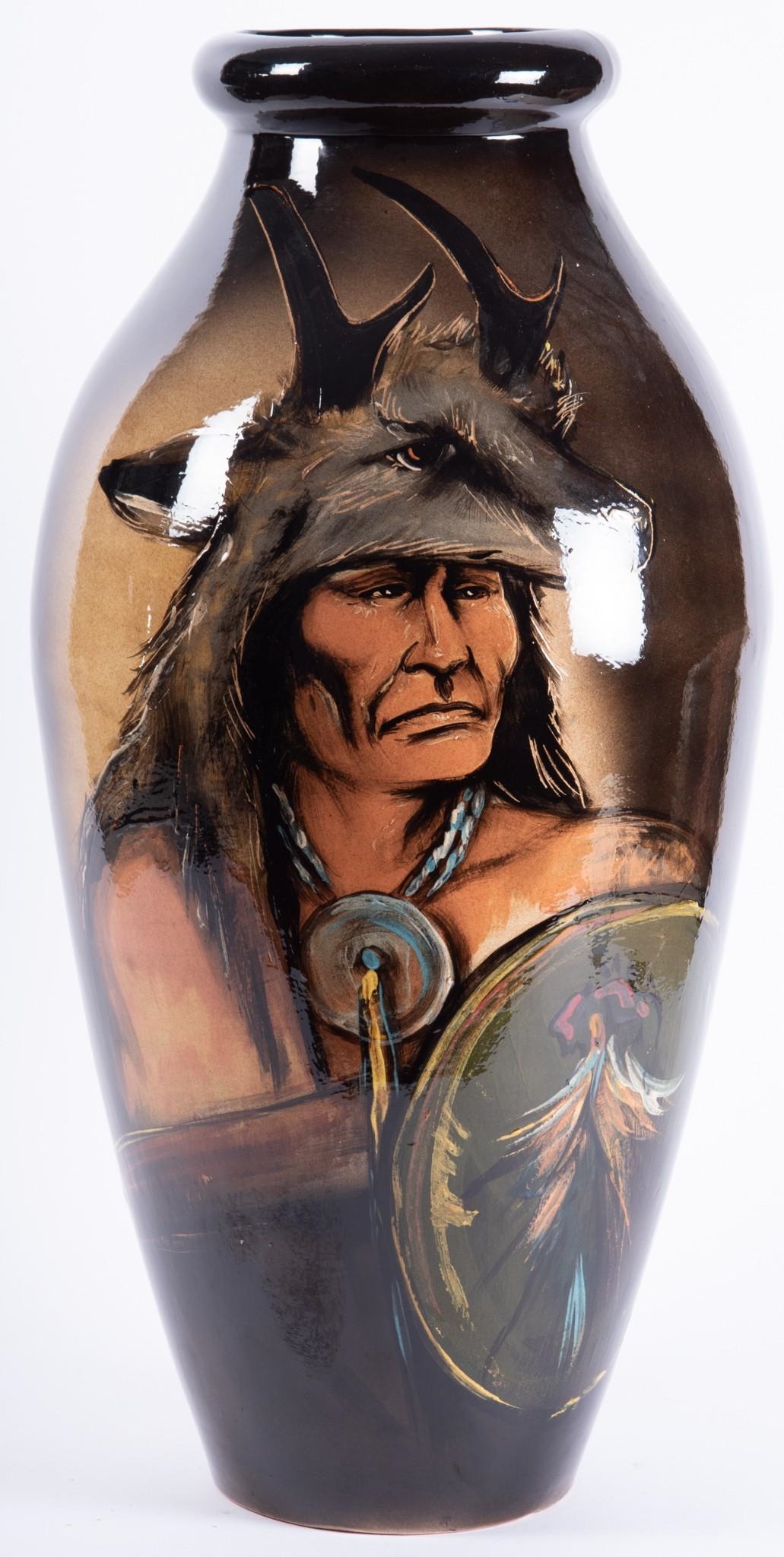 Rick Wisecarver | Native American themed Vase (1994) | MutualArt