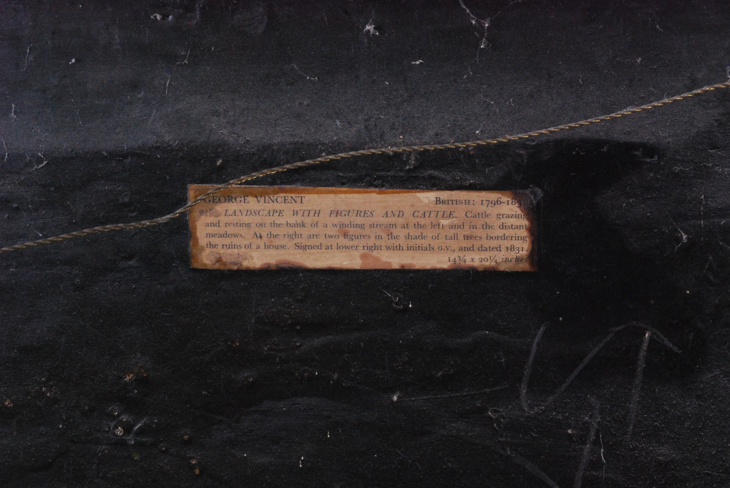 George Vincent | - Landscape with figures and cattle | MutualArt