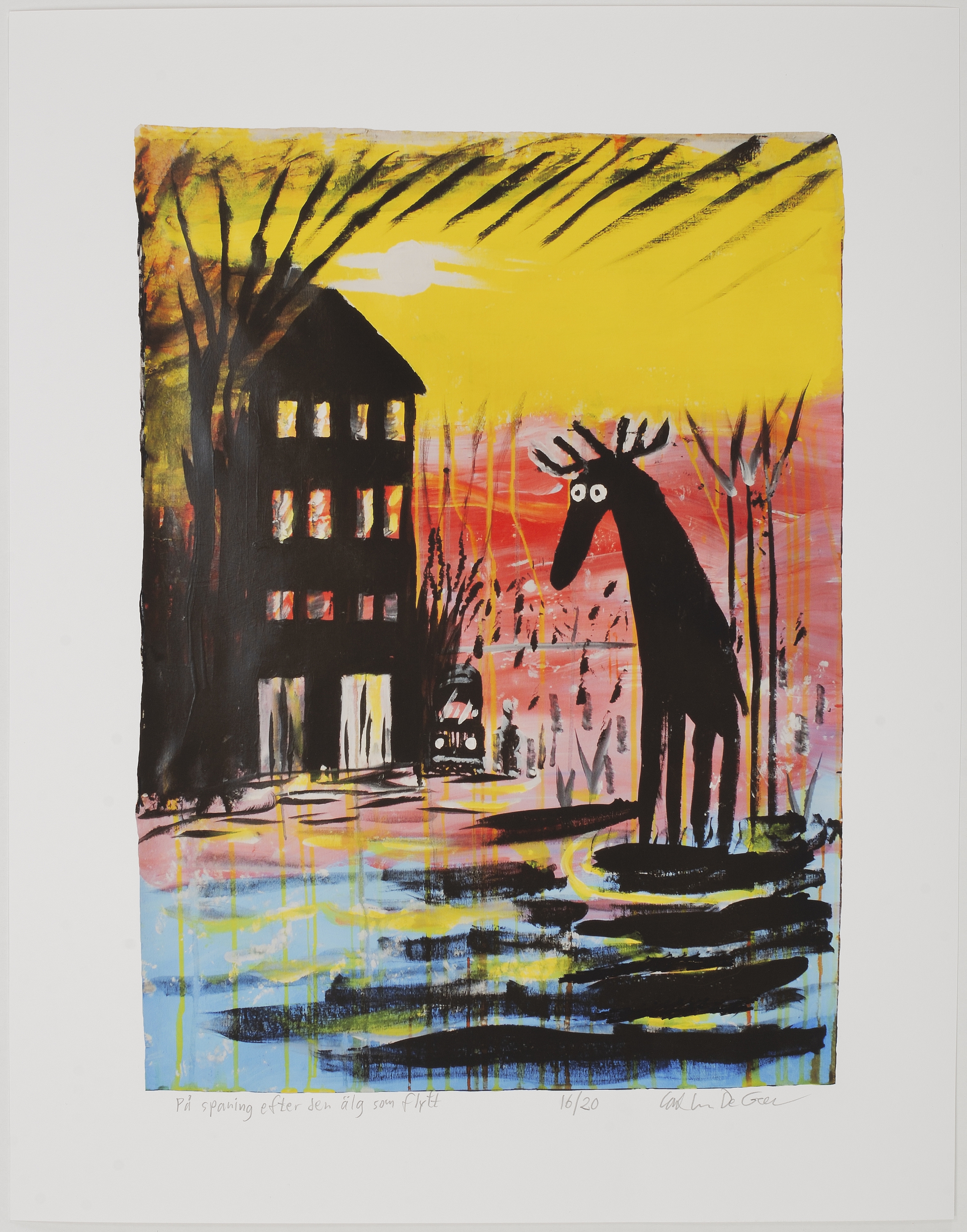 Carl Johan de Geer | På spaning efter den älg som flytt | MutualArt