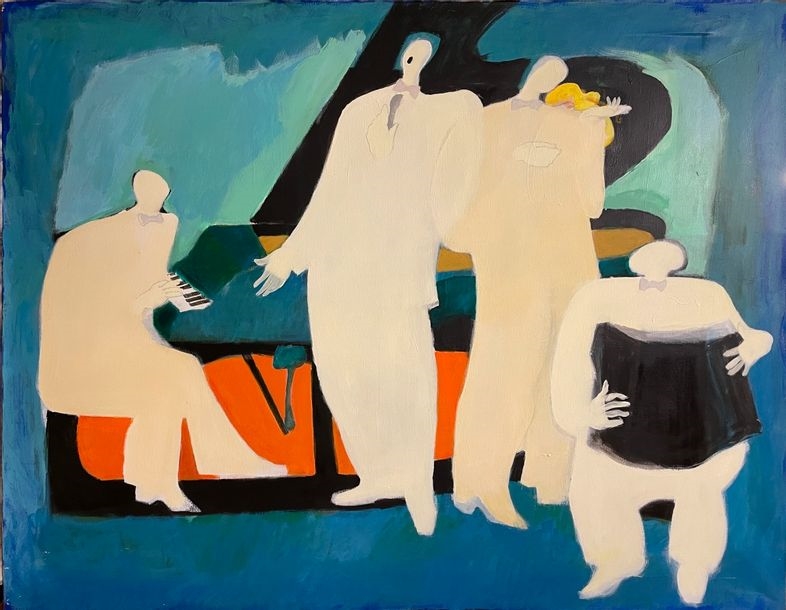 Miguel Anibal | The white musicians (1935) | MutualArt