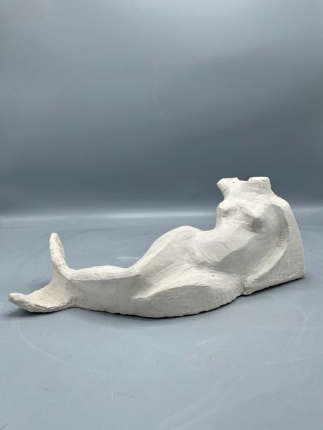 Miguel Anibal | Reclining headless mermaid (1935) | MutualArt