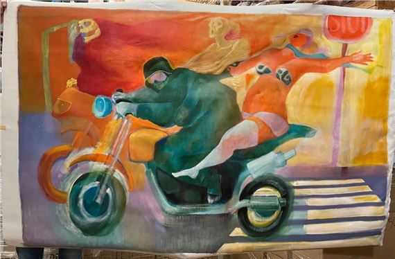 Miguel Anibal | The biker (1935) | MutualArt