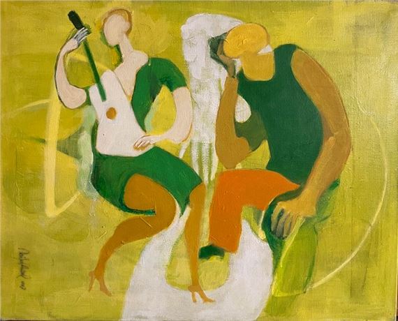 Miguel Anibal | Green musicians (2000) | MutualArt
