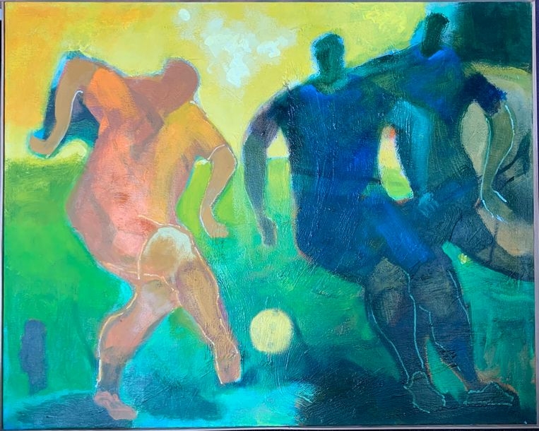 Miguel Anibal | The soccer players (1935) | MutualArt