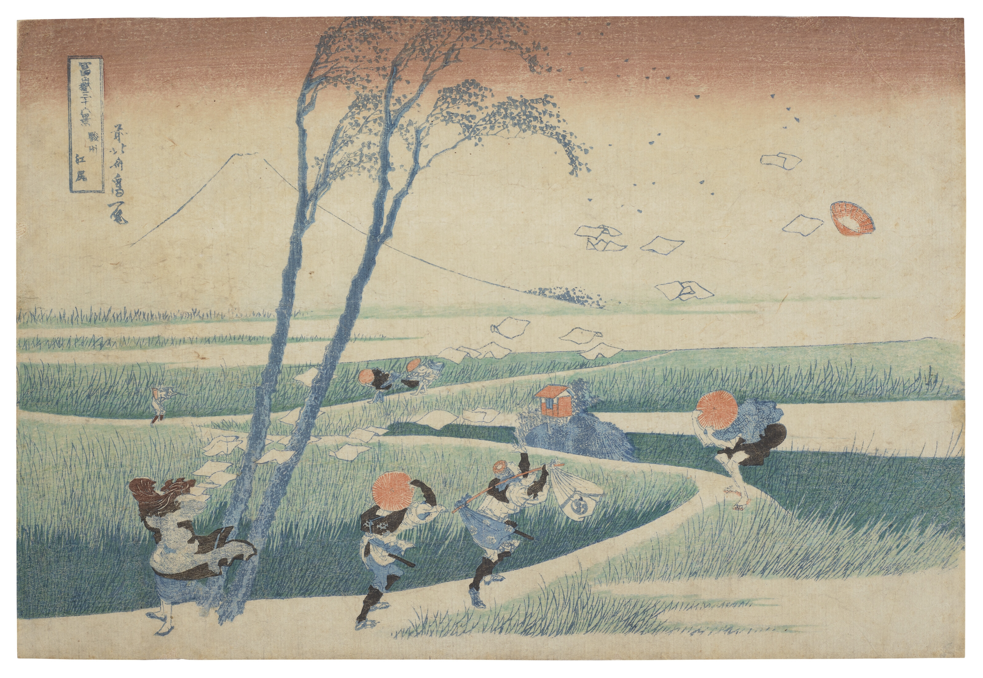 Katsushika Hokusai | Sunshu Ejiri (Ejiri in Suruga Province) (1830 ...
