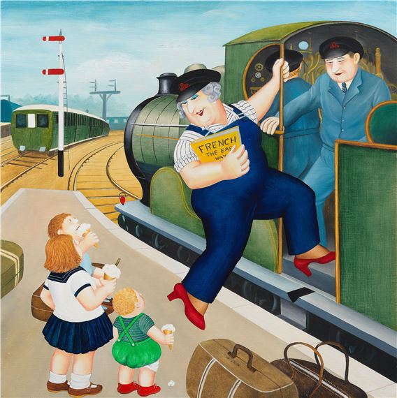 Beryl Cook | French Lessons (1983) | MutualArt