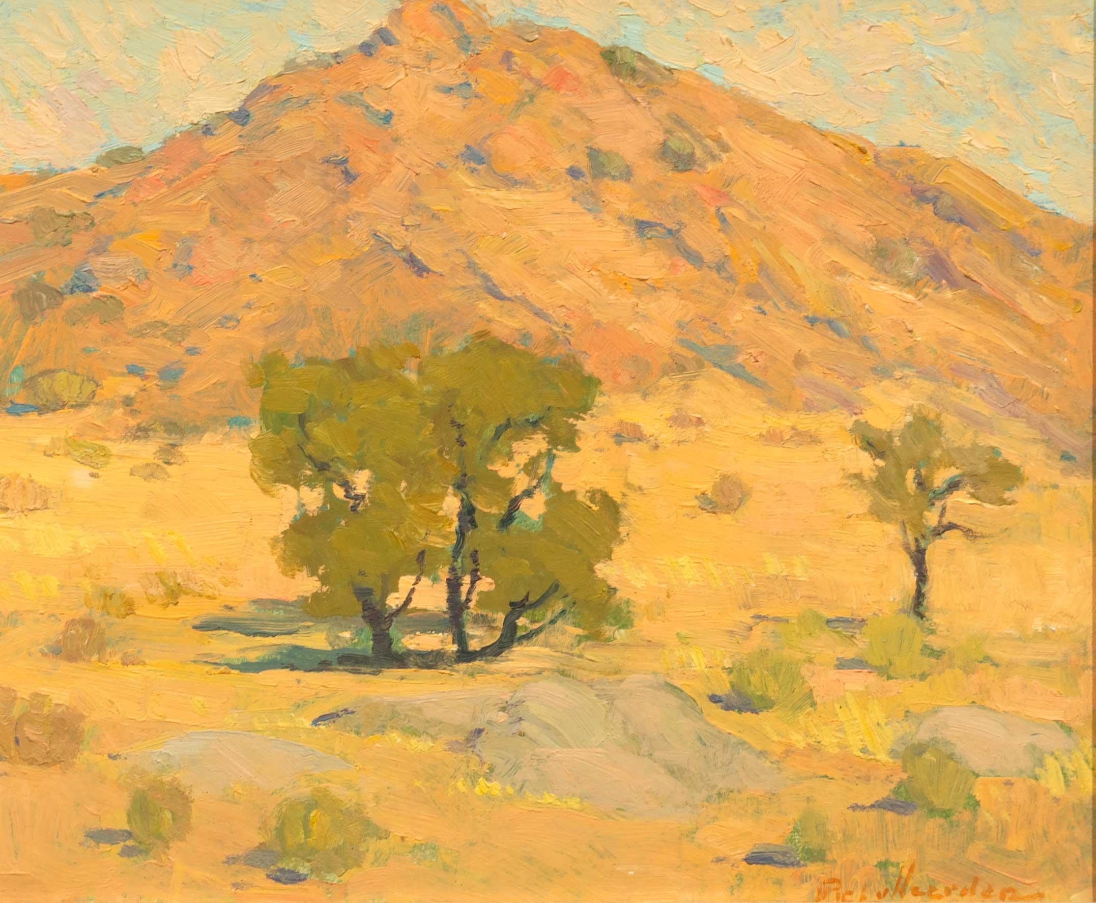 Piet Van Heerden | Mountain Landscape with Trees (1917) | MutualArt