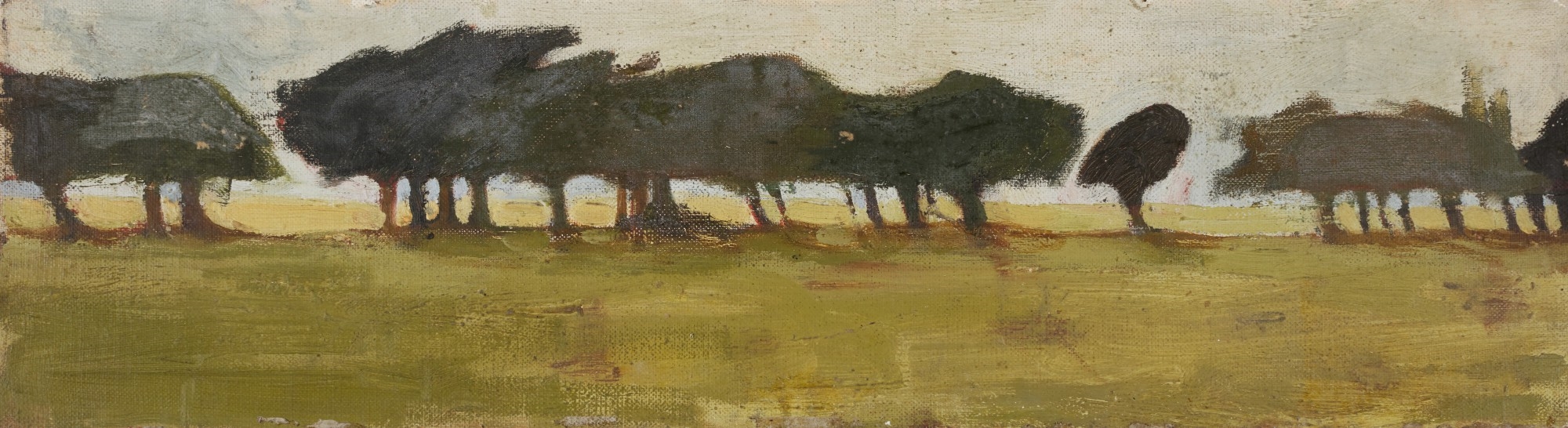 Bridget Riley | Lincolnshire Landscape (Early 1950s) | MutualArt