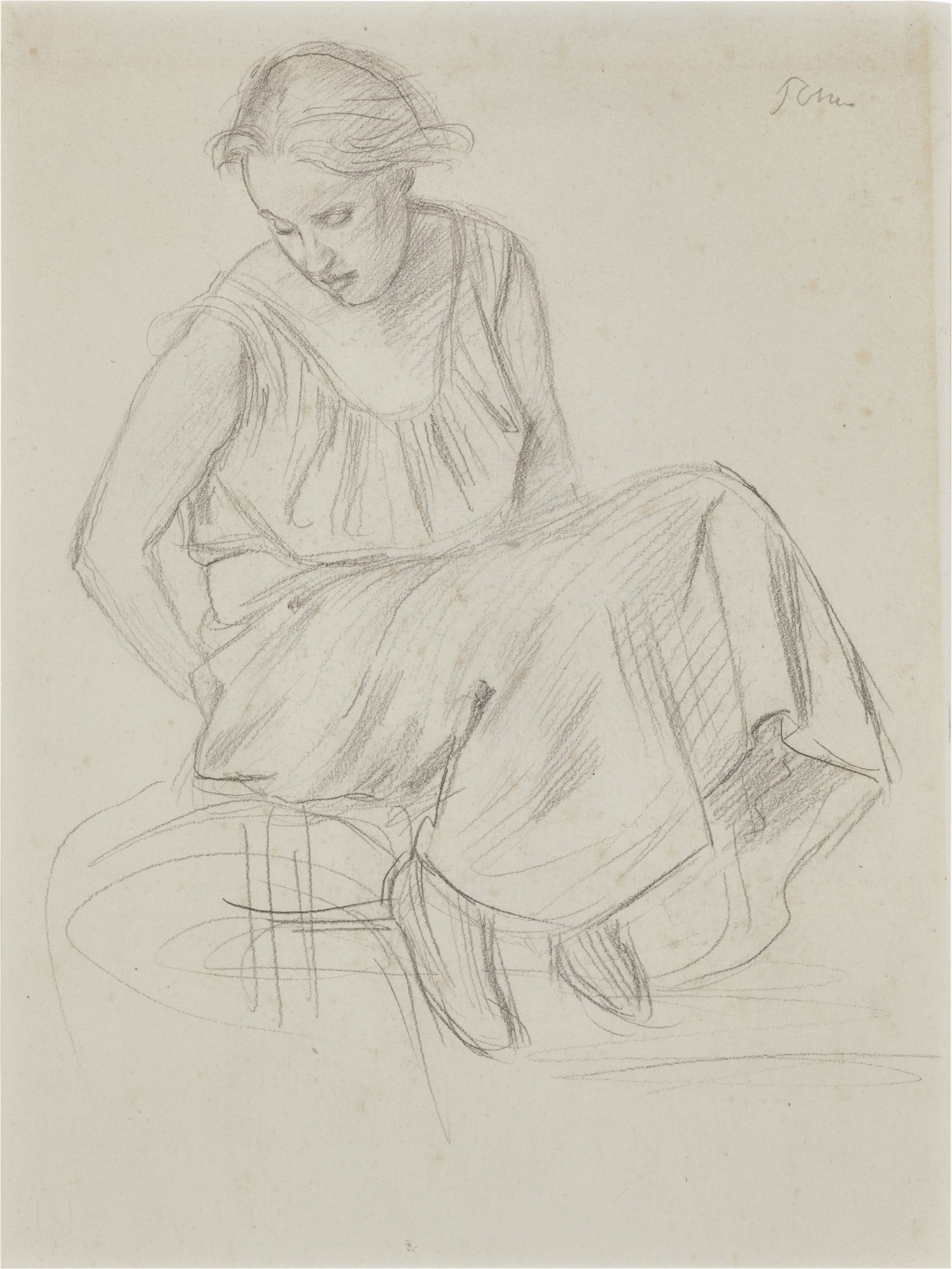 Augustus Edwin John | Portrait of Euphemia Lamb (Circa 1907) | MutualArt