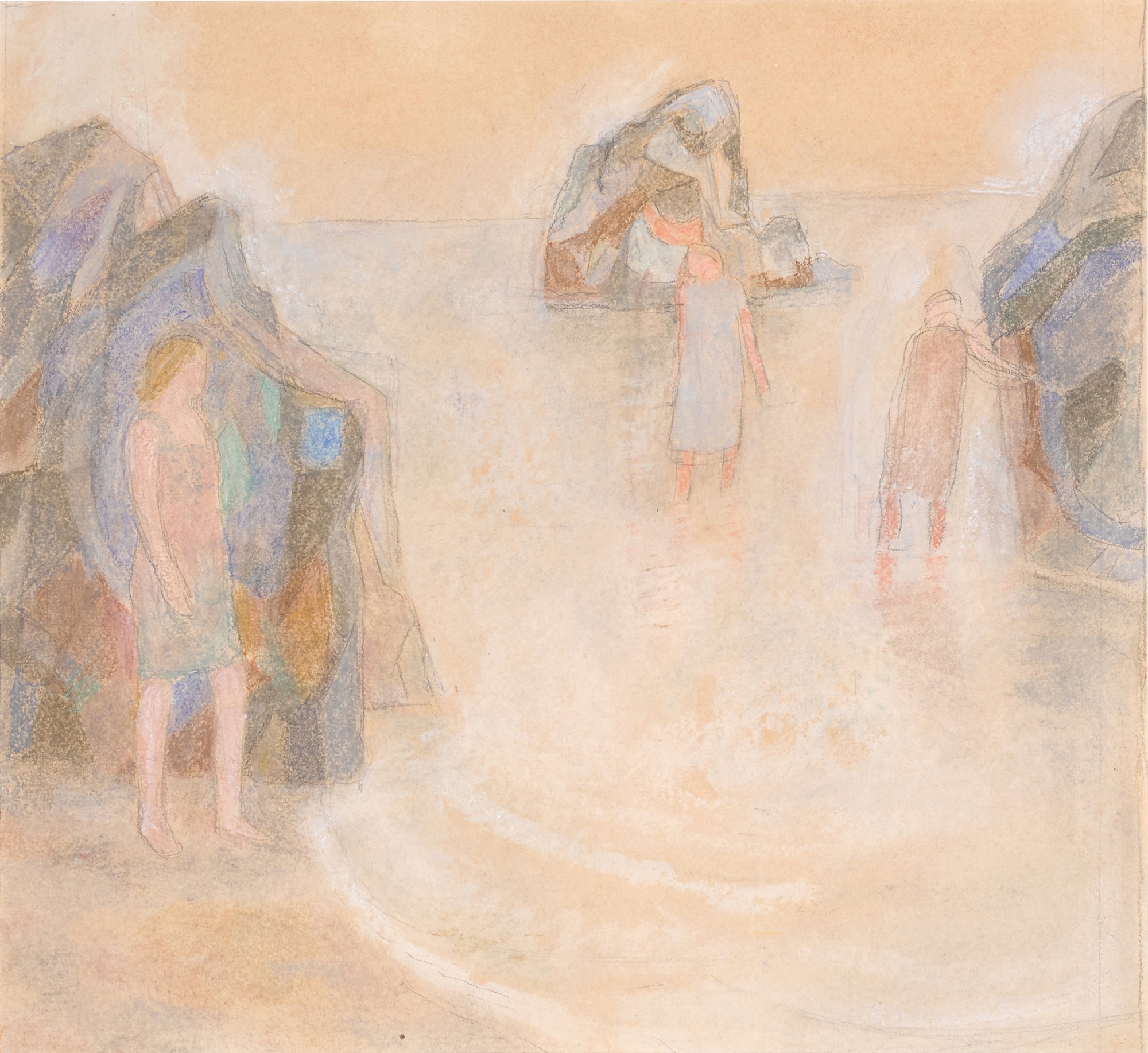 Elisabeth Vellacott | Girls Bathing (1976) | MutualArt