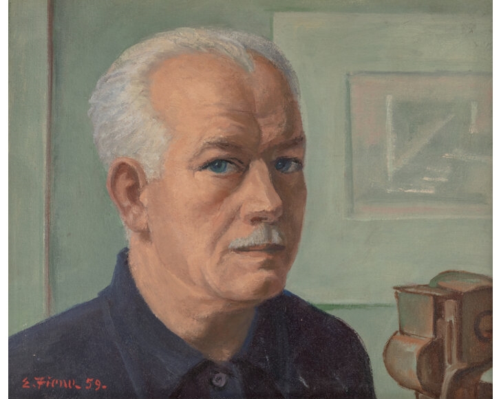Ernest Fiene | Self Portrait (1959) | MutualArt