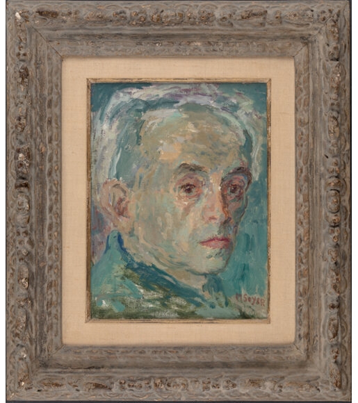 Moses Soyer | Self Portrait (Circa 1955) | MutualArt