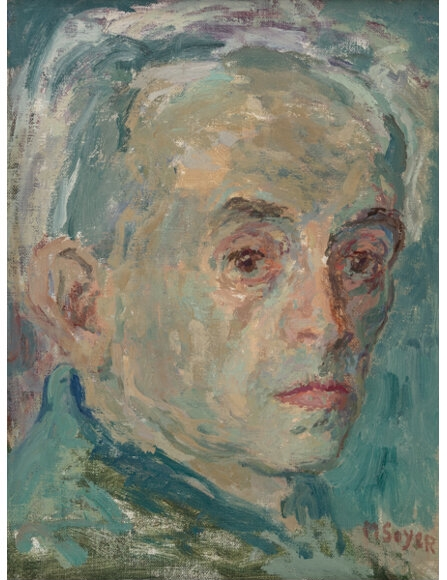 Moses Soyer | Self Portrait (Circa 1955) | MutualArt