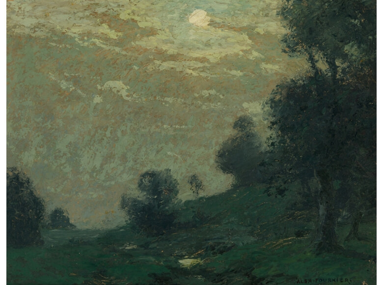 Alexis Fournier | Moonlit landscape | MutualArt